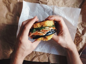 Cornbread Sandwich • Maisbrot-Sandwich • Fructopia
